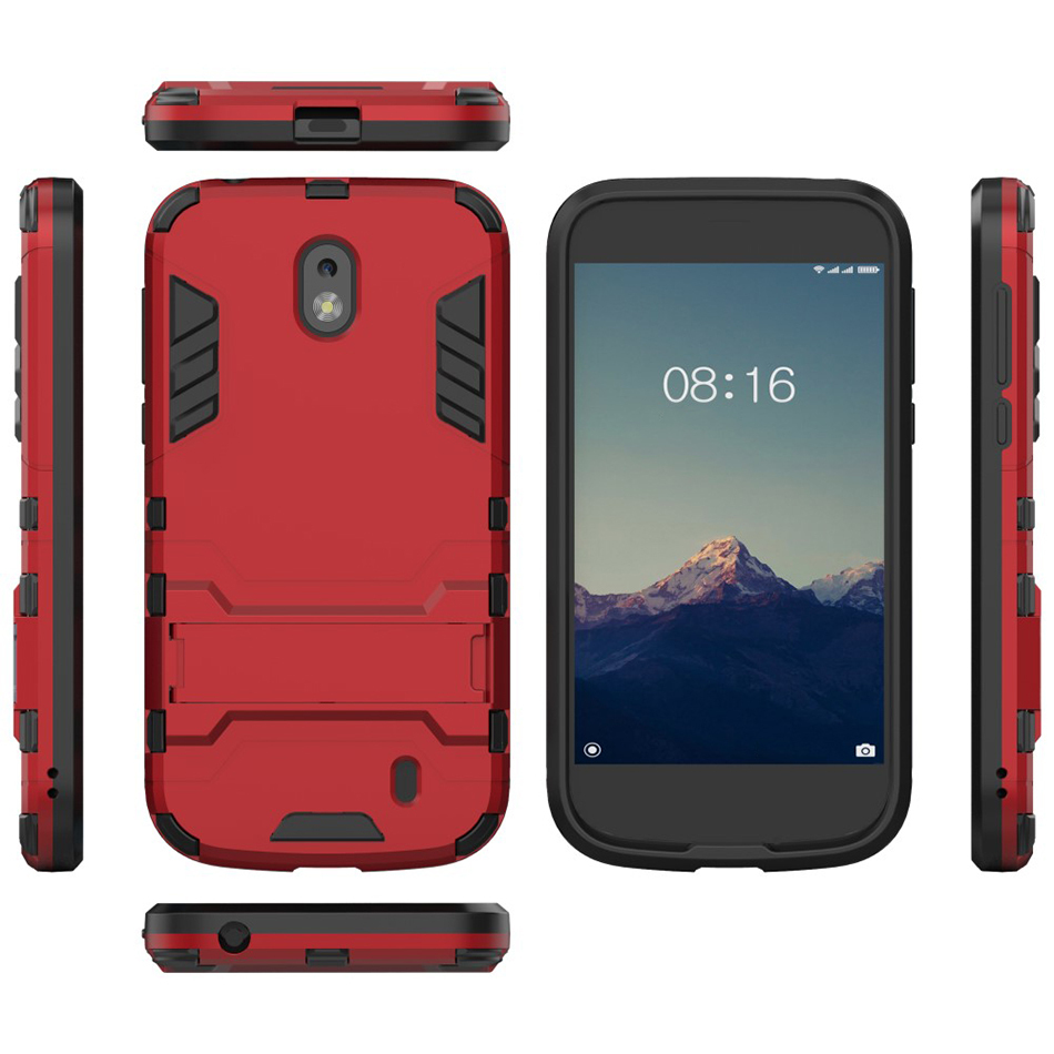 Slim Armour Shockproof Case for Nokia 1 (Red)